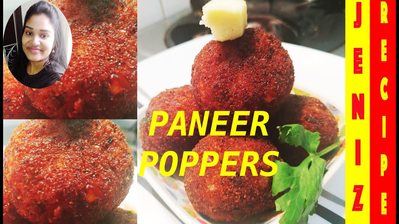 How to make Paneer Poppers Tamil/பன்னீர் பாப்பர்ஸ்/Paneer balls/paneer ...