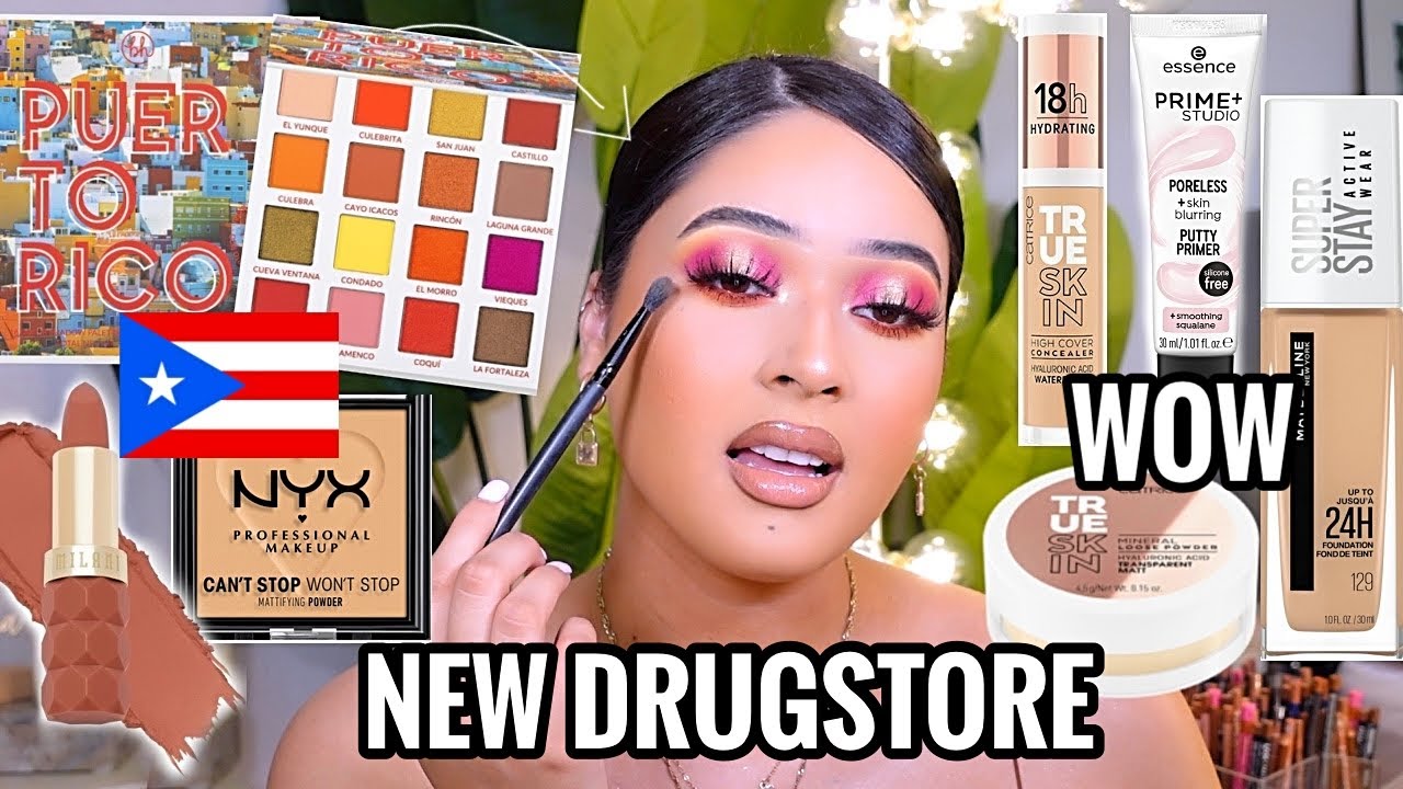 TESTING NEW DRUGSTORE MAKEUP 2021: Full Face First Impressions *new ...