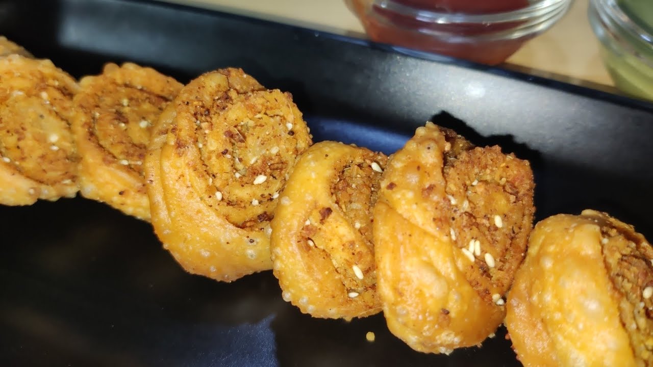 Crispy Masala Coconut Wheels - Easy Snack Recipe - YouTube