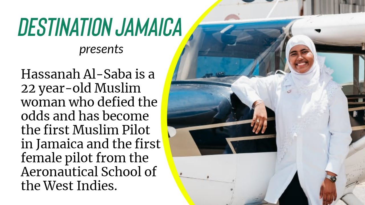 A 22-Yr-Old is Jamaica's First Muslim Female Pilot🇯🇲 🎉 Hassanah Al-Saba ...
