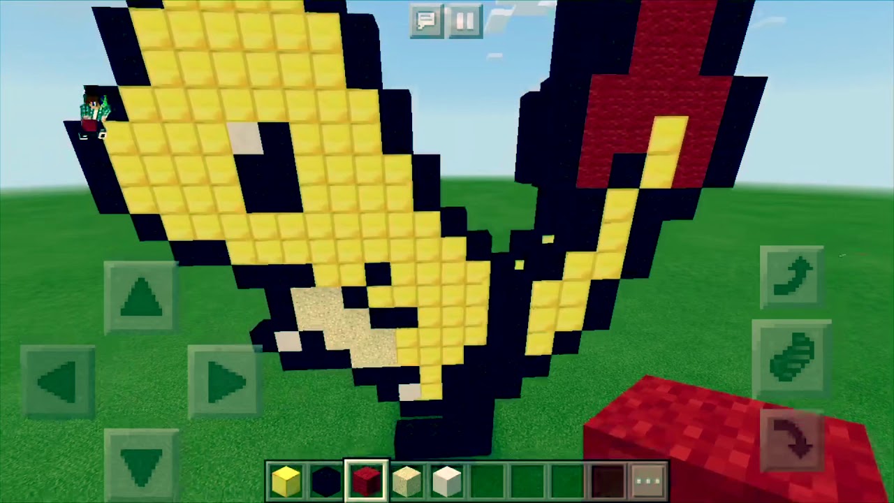 Minecraft pixel art #4: Charmander (Shiny) - YouTube