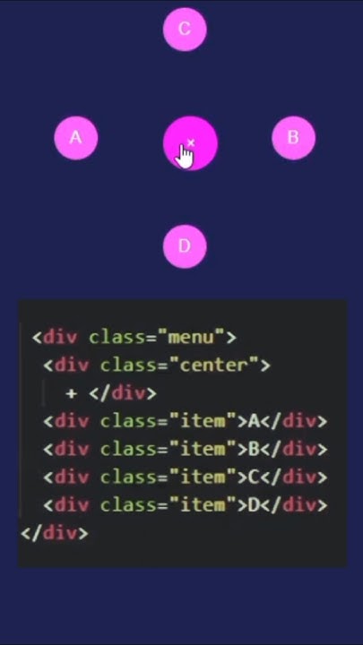 Create Radial Menu | HTML CSS #coding #menu #css #html - YouTube
