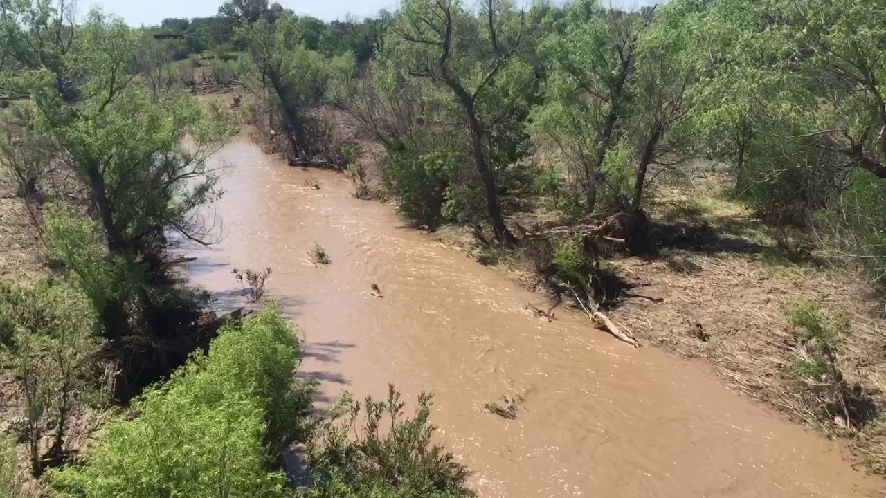 Middle Concho at 12 mile bridge - YouTube