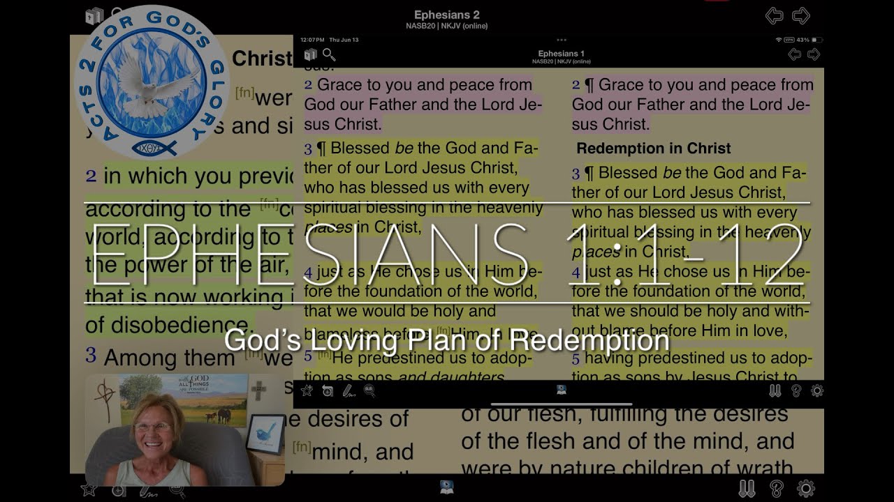 Ephesians 1:1-12, God’s Loving Plan of Redemption through Jesus Christ ...