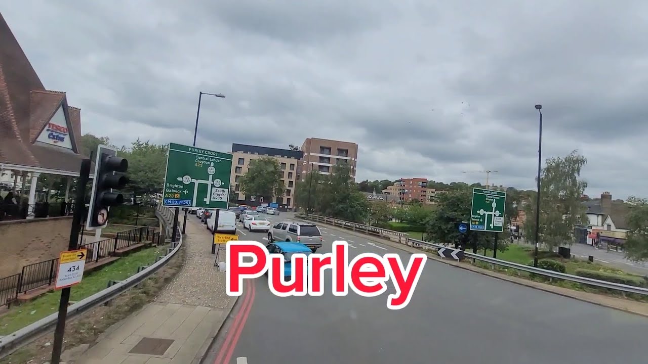 127 Route Visual: Purley - Tooting Broadway - YouTube