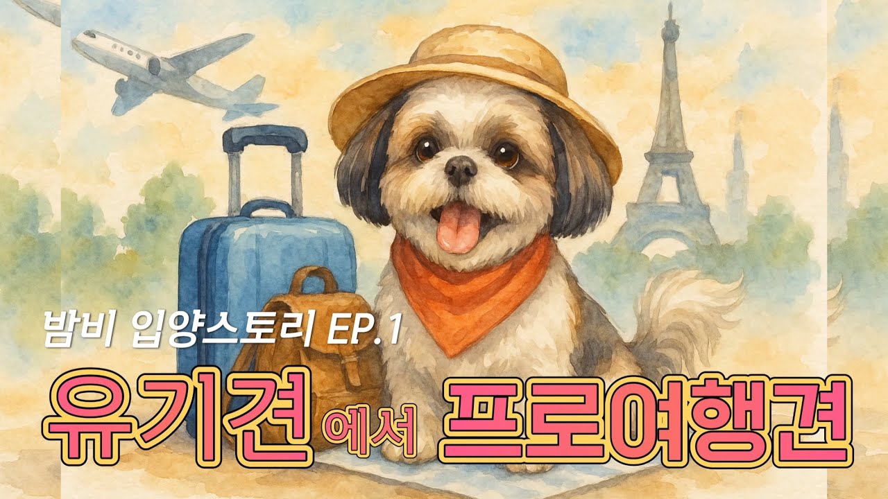 유기견에서 프로여행견으로 밤비 유기견 입양스토리 유기견입양 사지말고 입양하세요 Youtube