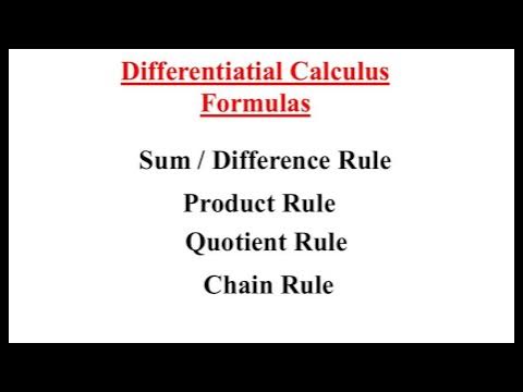 Basic Differentiation Formulas Class 12 / Differentiation all formula ...