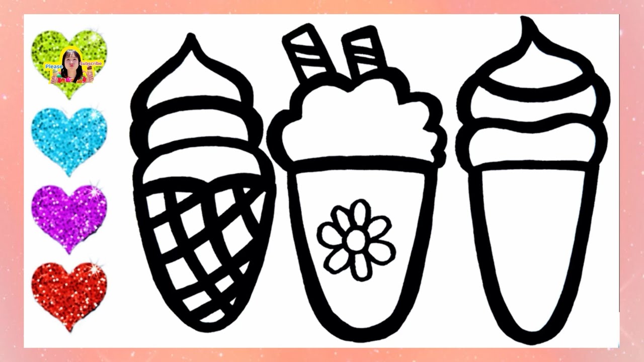 How to draw Ice Cream Cone Step By Step|| Ice Cream Cone Drawing EASY ...