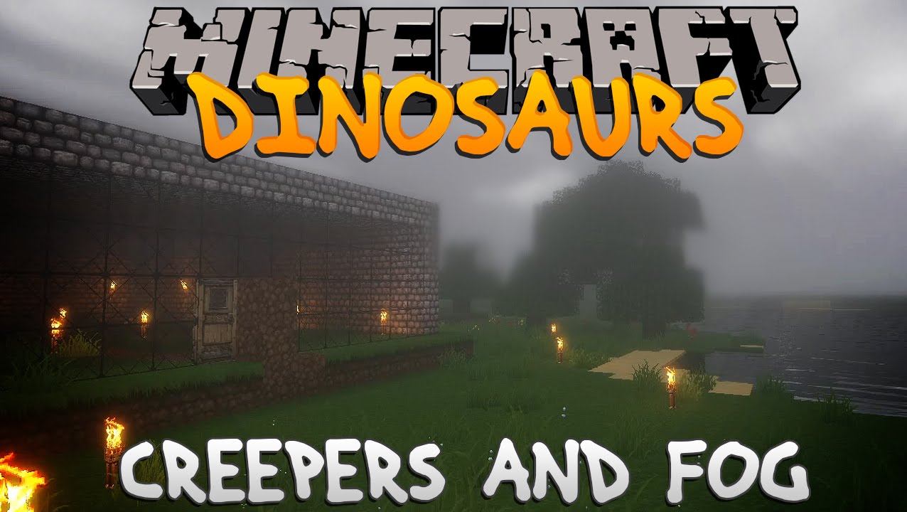 Minecraft Dinosaurs - Part 5: Creepers And Fog. - YouTube