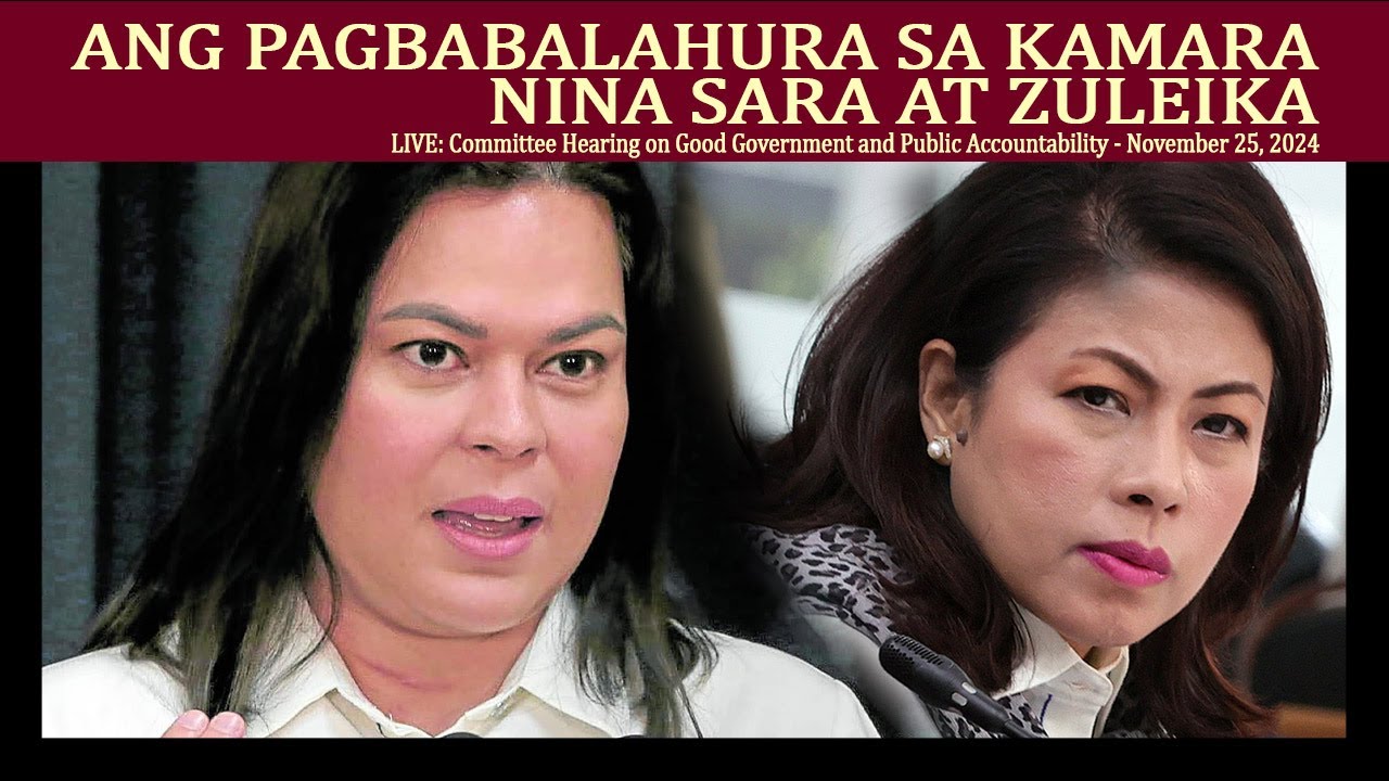 ANG PAGBABALAHURA SA KAMARA NINA SARA AT ZULEIKA - YouTube