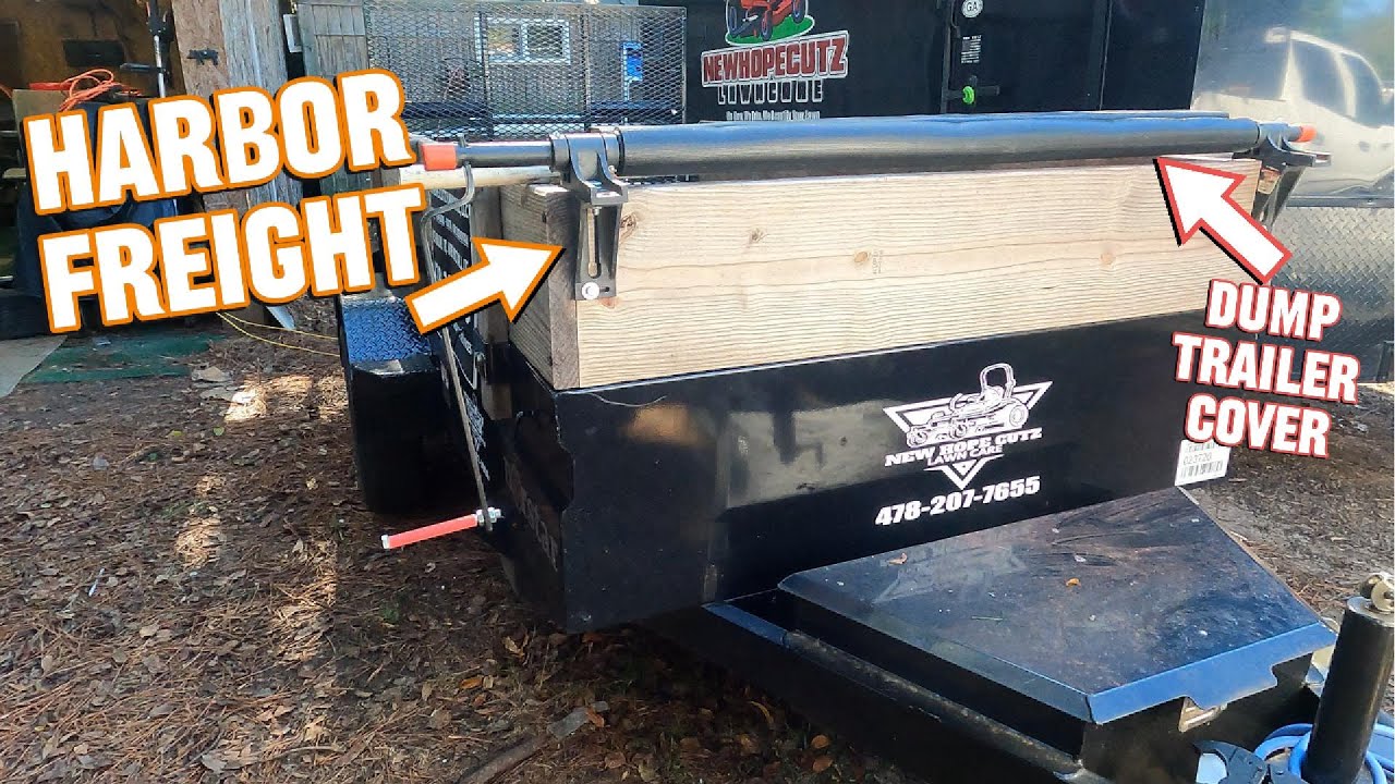 Harbor Freight DIY Custom DUMP Trailer Cover - #dumptrailer #dumper # ...