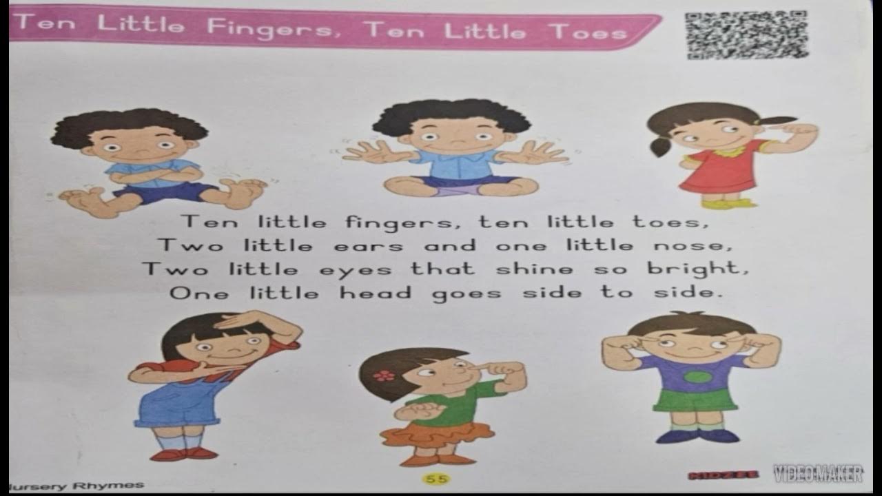 TEN LITTLE FINGERS, TEN LITTLE TOES NURSERY RHYME #kidzee #kidzeeindia ...