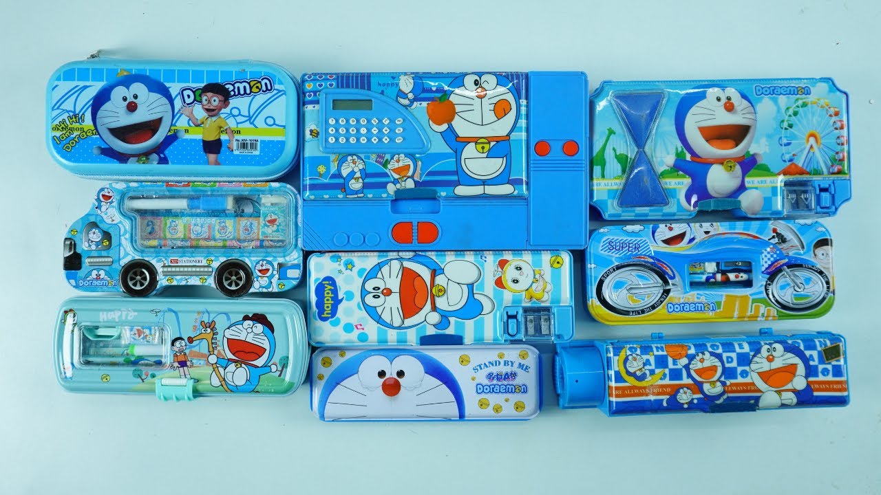 Doraemon Pencil Box Collection - YouTube