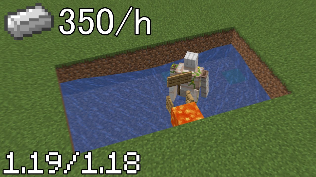 Minecraft Tiny Beginner Iron Farm Tutorial 1.19/1.18 - YouTube