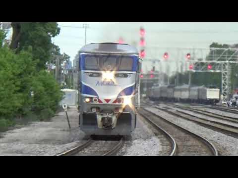 2816 & Metra Evening Rush at Franklin Park & Galewood - YouTube