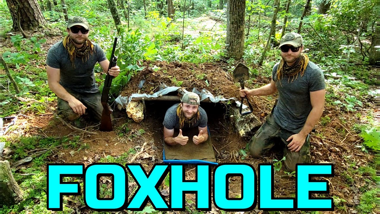 Digging & Sleeping In A FOXHOLE "Awful" Solo Overnighter Camping In The ...
