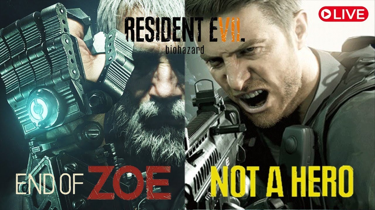 RE7 DLC END OF ZOE E NOT A HERO PRIMEIRA VEZ EM LIVE, TERMINANDO NO ...