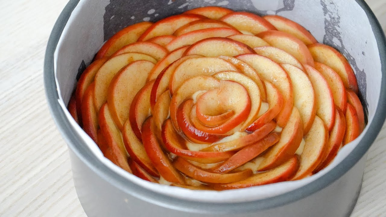 Apple Rose Cake - YouTube