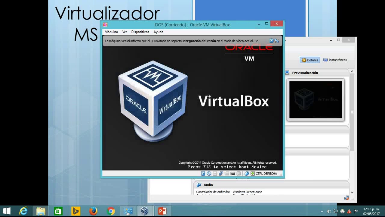 "Virtualizador de MS DOS con VirtualBox" - YouTube