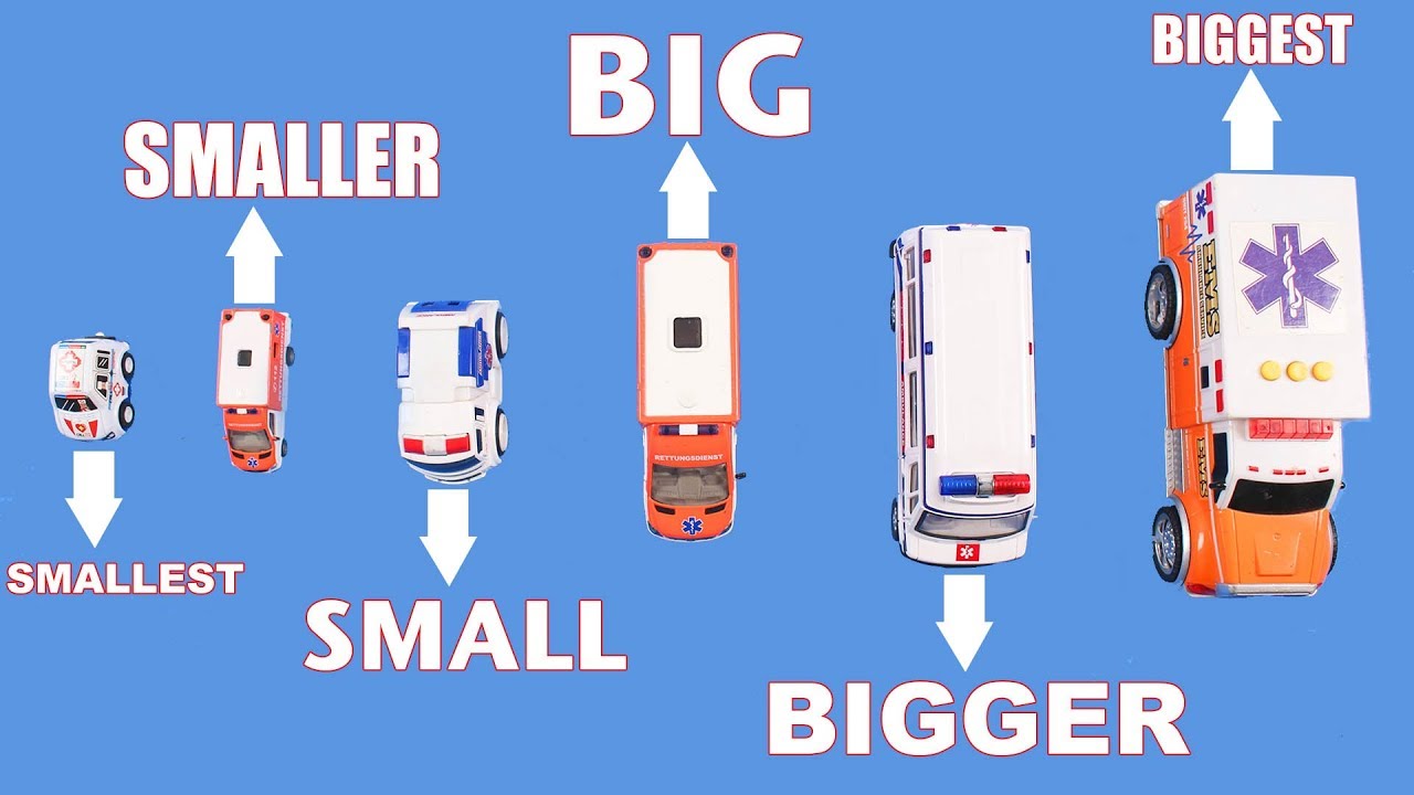 Learn Sizes Of Ambulance For Children - YouTube