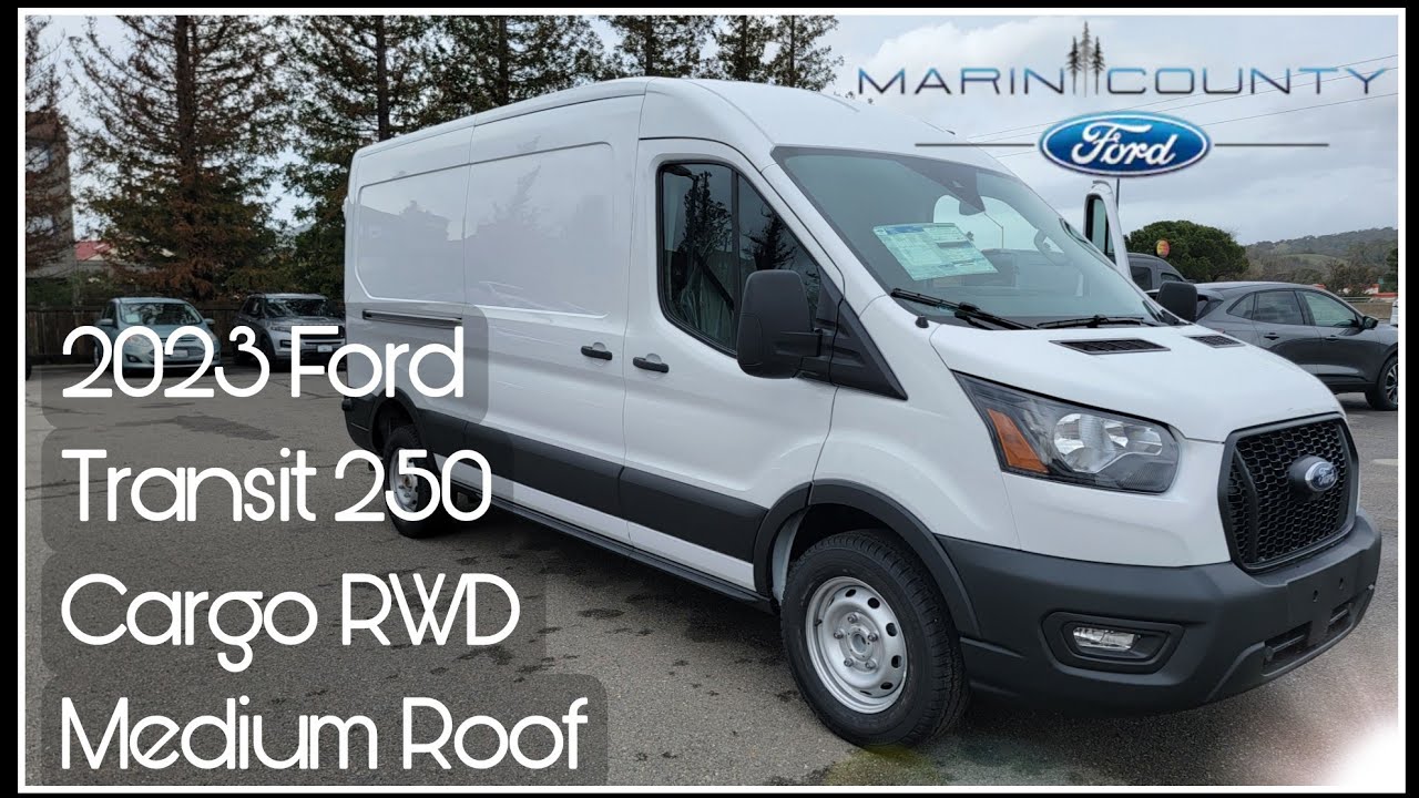 2023 Ford Transit 250 Medium Roof Cargo RWD windowsticker Read back