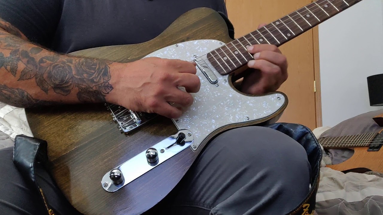 Brown Tele Pearl Pickguard - YouTube