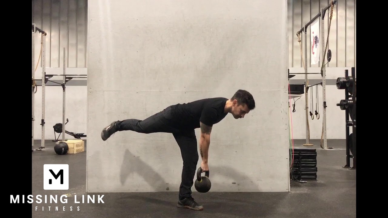 SINGLE LEG KB RDL - YouTube