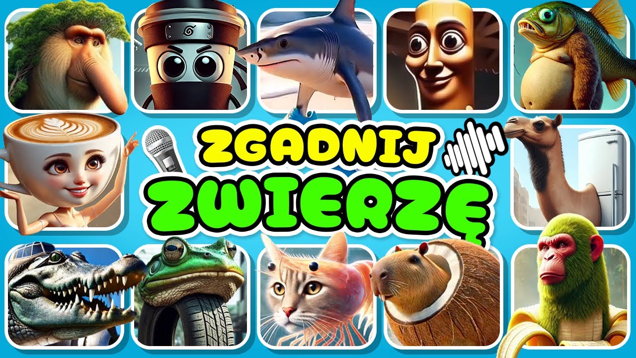 Zgadnij WŁOSKI BRAINROT AI ZWIERZĘCE Memy | Tralalero Tralala, Trippi ...