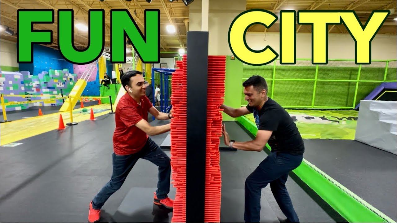 36,000 સ્ક્વેર ફૂટ નો Indoor પાર્ક 😲 | ખૂબ મજા કરી | Fun City ...