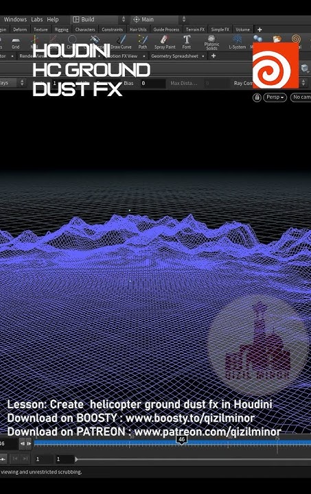 HOUDINI: HC GROUND DUST FX | 3D, VFX, Animation , Dynamics and Simlation Lessons - YouTube