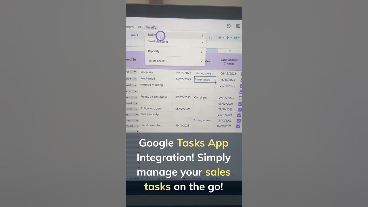 Sheetify CRM - Ultimate Google Sheets Template #crm #emailmarketing #taskmanager - YouTube