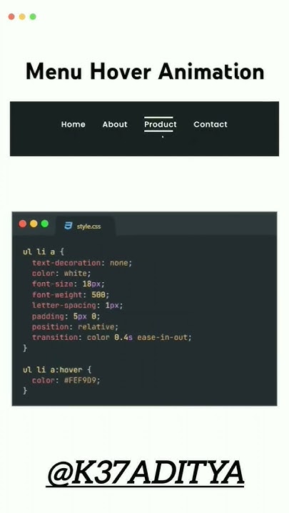 Animated Menu Hover Animation Webdesign Htmlwebsite Webdevelopment Shorts Navbar Menu