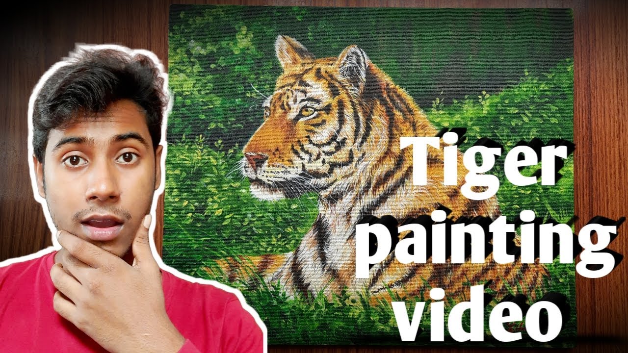 Acrylic painting for Tiger || Artist By - Subham Maity - YouTube