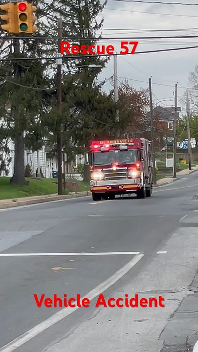 Rescue 57 Responding to a Vehicle Accident #goprohero8 #qfd57 #pierce #rescue57 - YouTube
