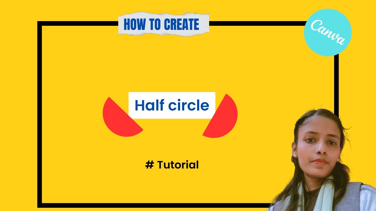 HOW to make a Half circle in canva ! EASY AND FREE - YouTube