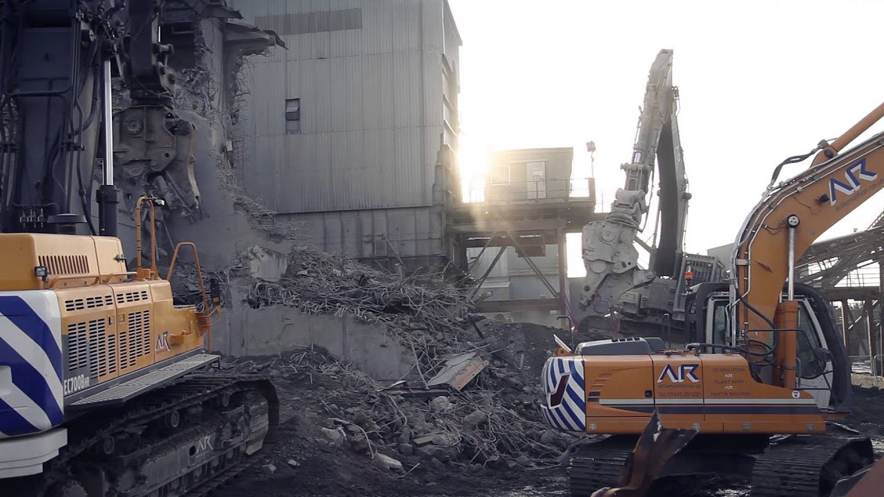 AR Demolition Company - Quarry Plant Demolition - YouTube