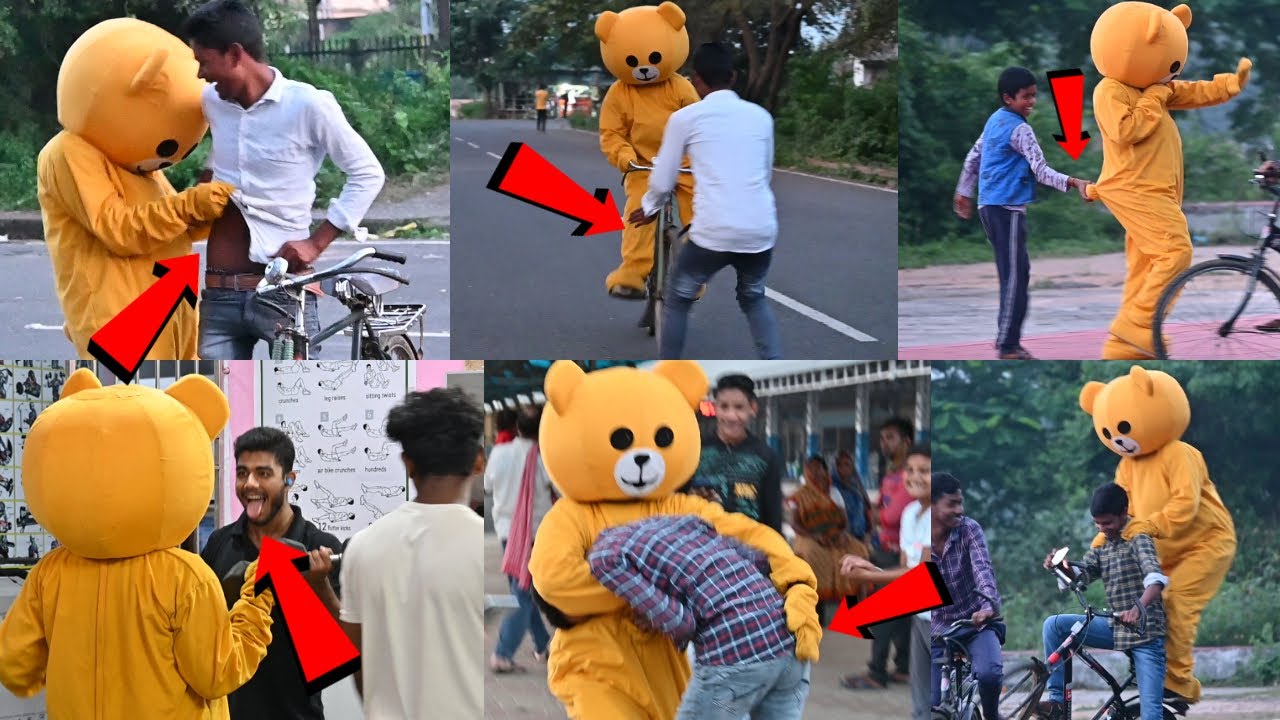 Riding Cycle In Funny Style | Teddy Slapping Prank On People | India ...