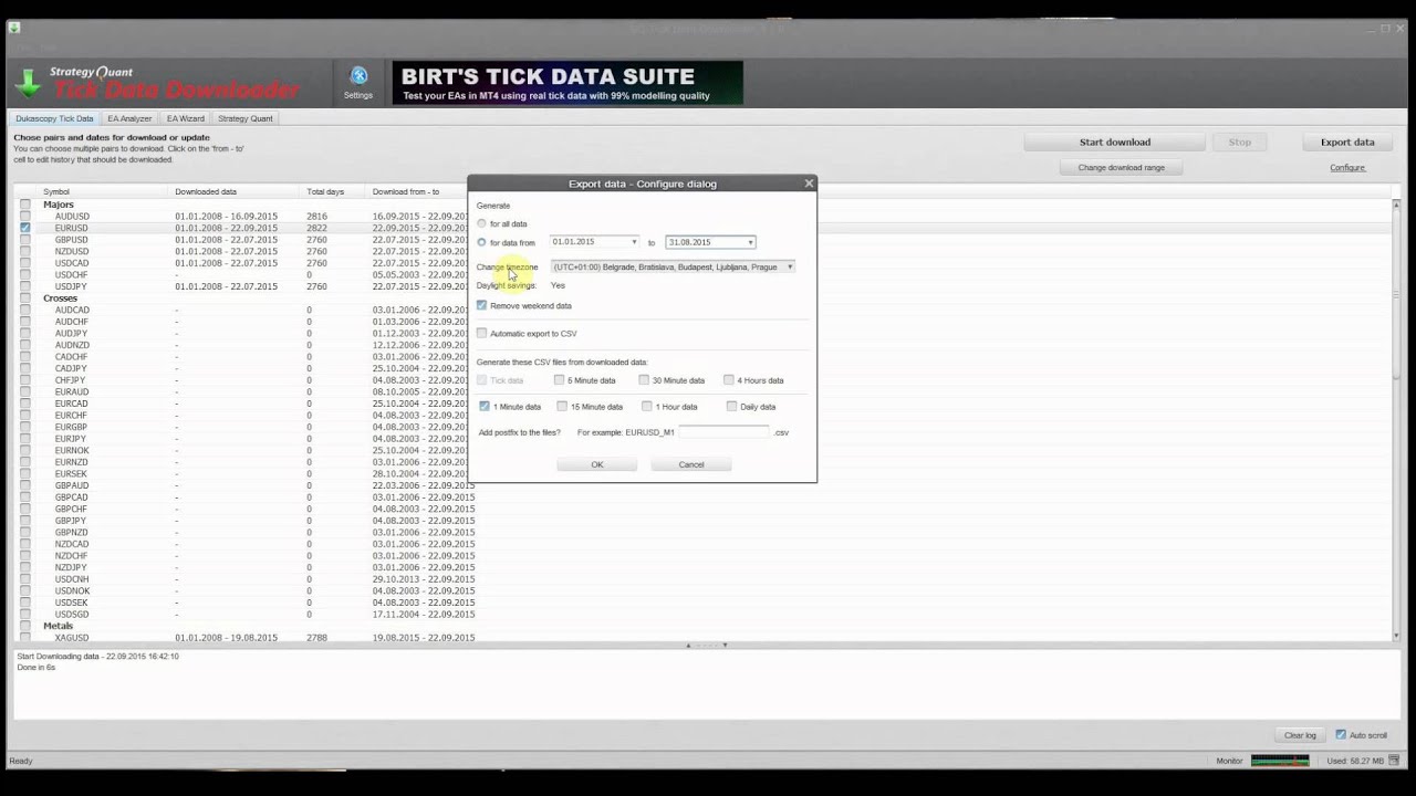 Tick Data Downloader - YouTube