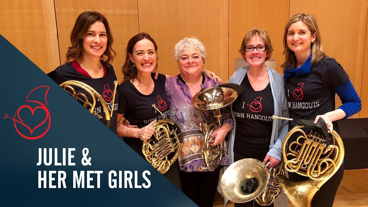 Julie Landsman and her Met Girls live on Sarah´s Horn Hangouts - YouTube