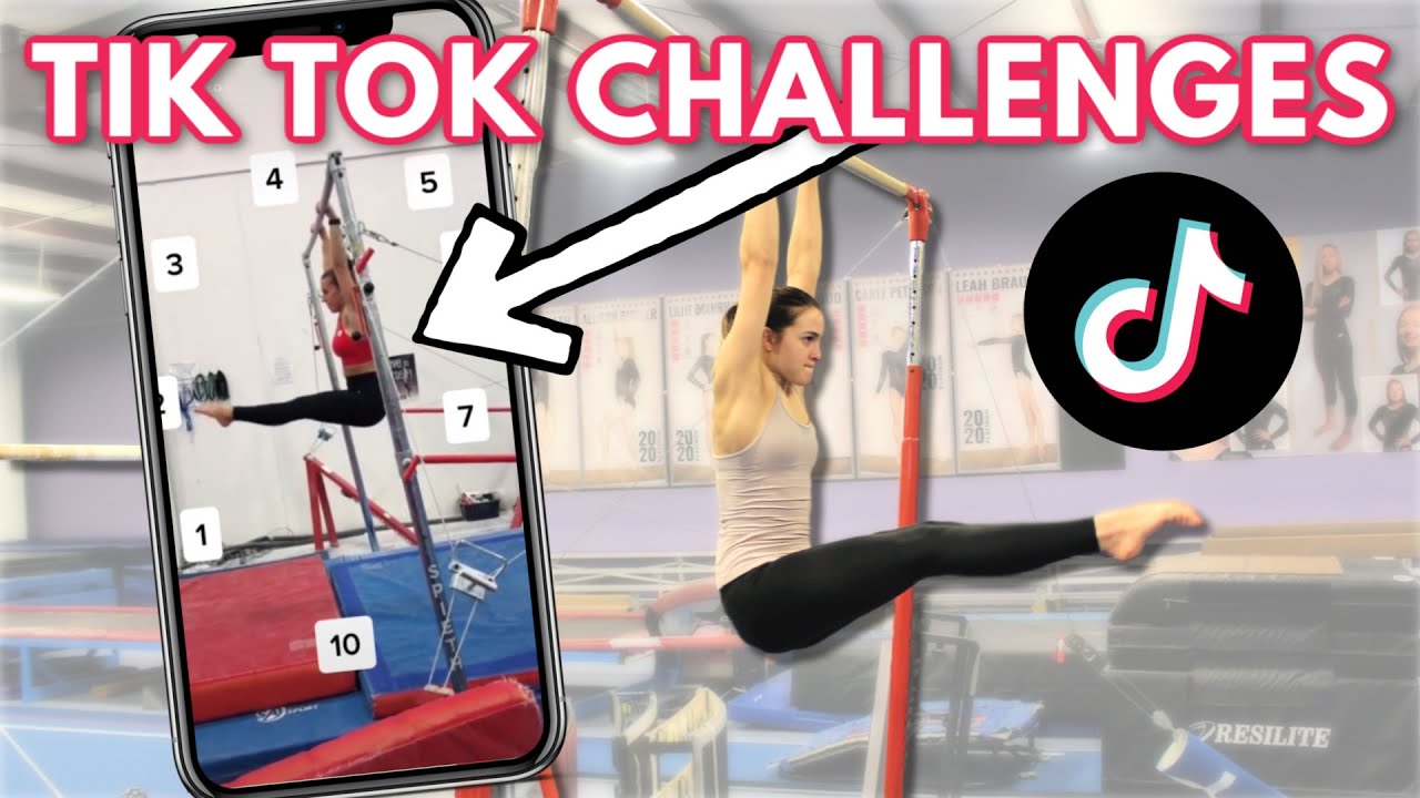 Trying Gymnastics and Cheer Challenges from Tik Tok! - YouTube