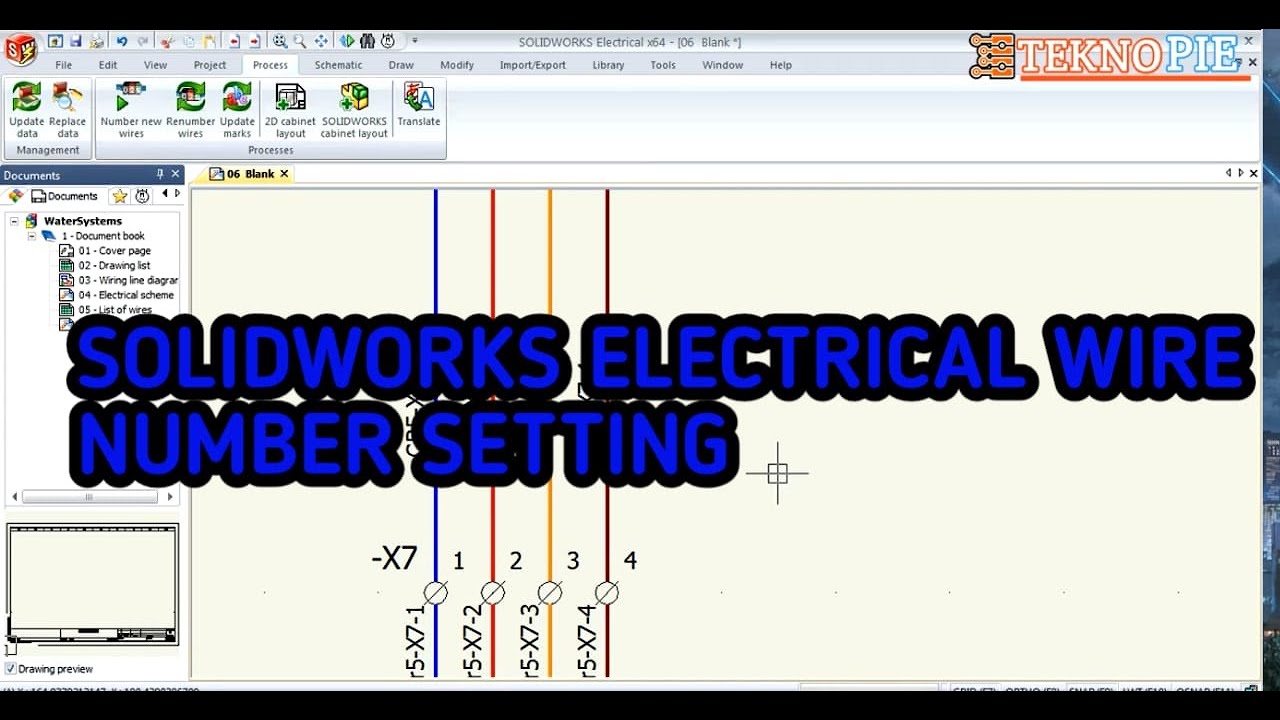 Solidworks electrical Wire Number settings - YouTube