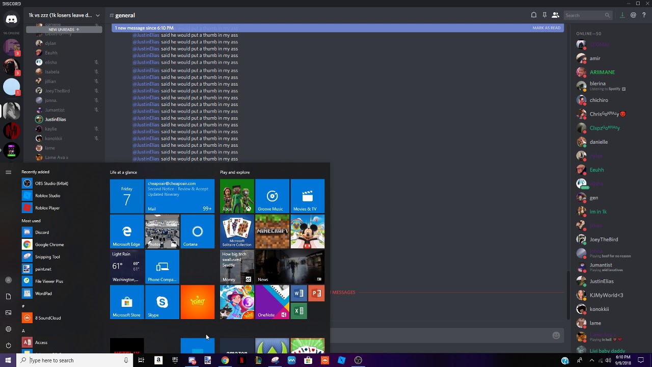 Discord Packing: THE WRATH OF JUSTINELIAS!!! - YouTube