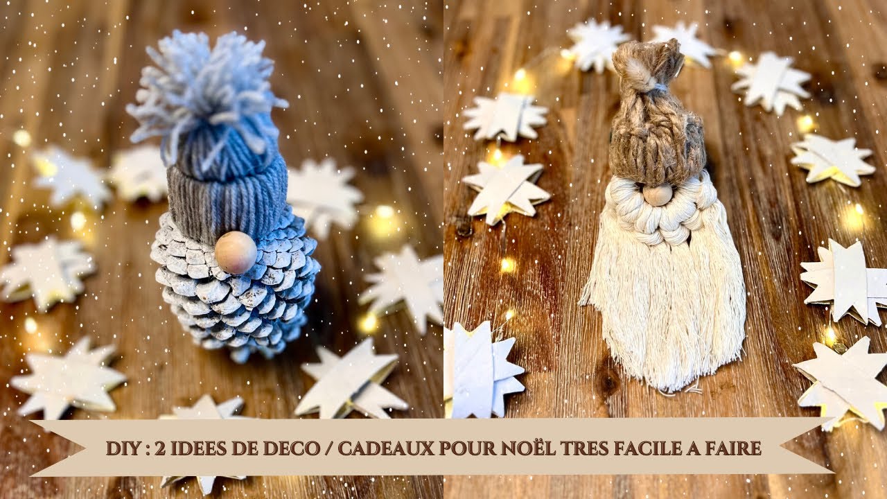DIY : 2 IDEES DE DECO OU CADEAUX DE NOEL - YouTube