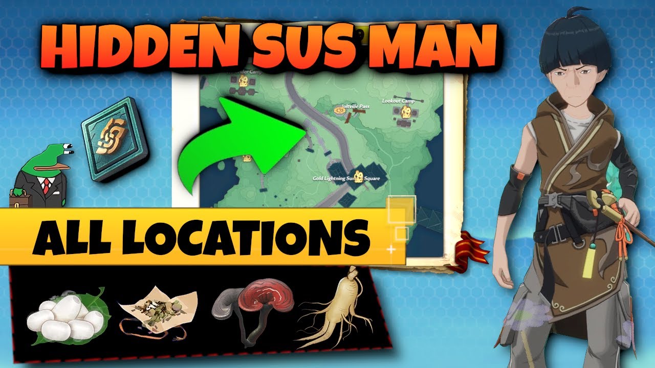 Save Your Dominium! Sus Man All Locations! Tower of Fantasy - YouTube