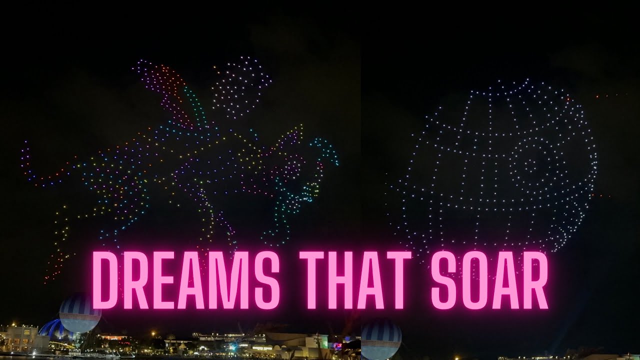 Walt Disney World Disney Springs Drone Show Disney Dreams That Soar ...