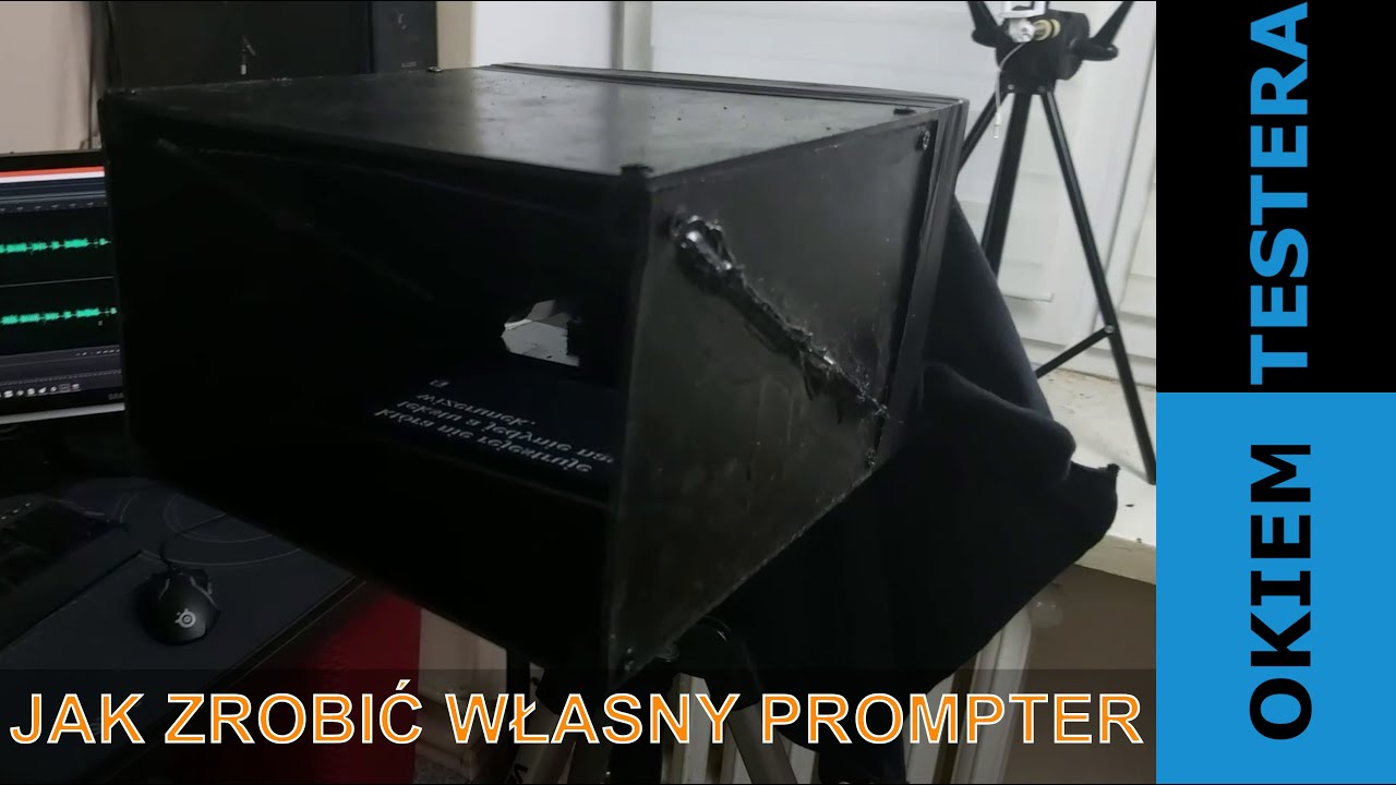 DIY Prompter - Jak zrobić teleprompter domowym tanim sposobem - YouTube