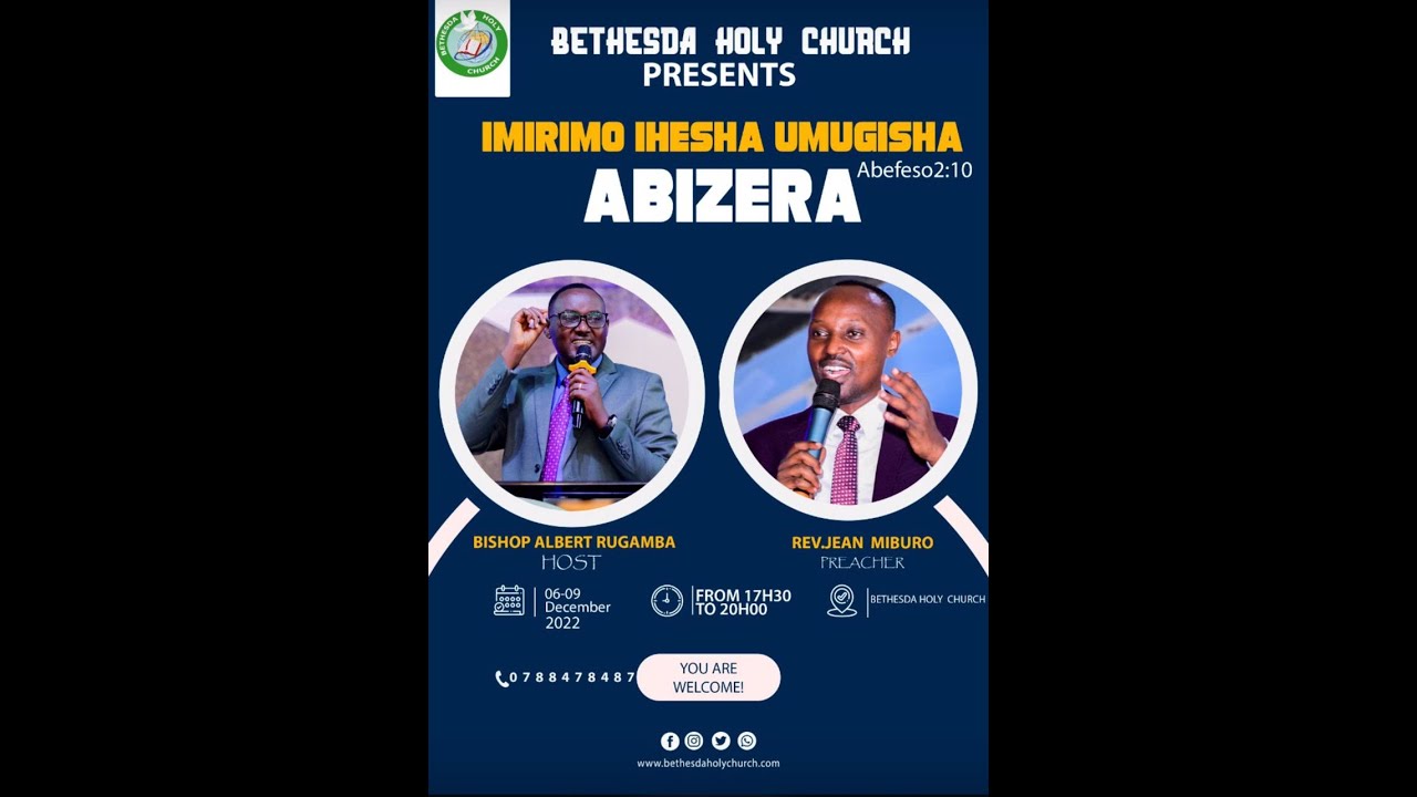 Seminar "IMIRIMO IHESHA IMIGISHA ABIZERA" Day 4, 09/12/2022 - YouTube