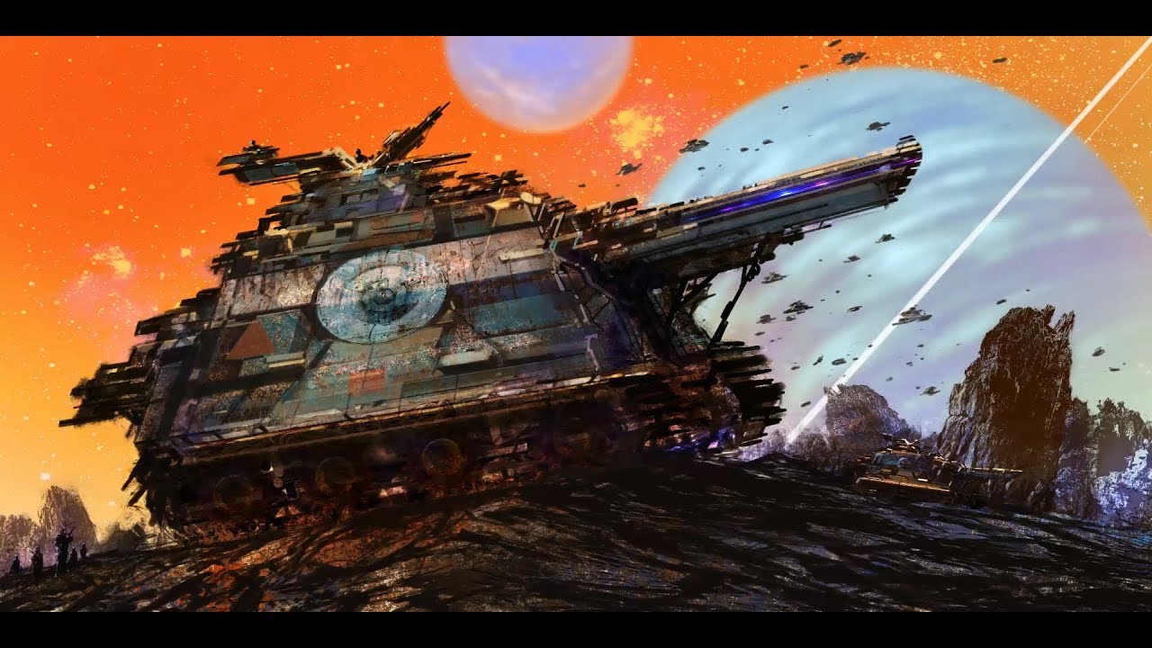 iPad Procreate Painting No.13 How to paint space battle tank on iPad ...