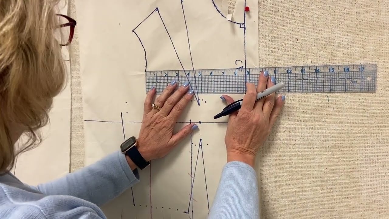 Bodice Front Part 4 Finishing Marking - YouTube