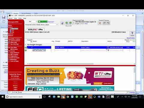 Worldpac lookup of multiple parts - YouTube
